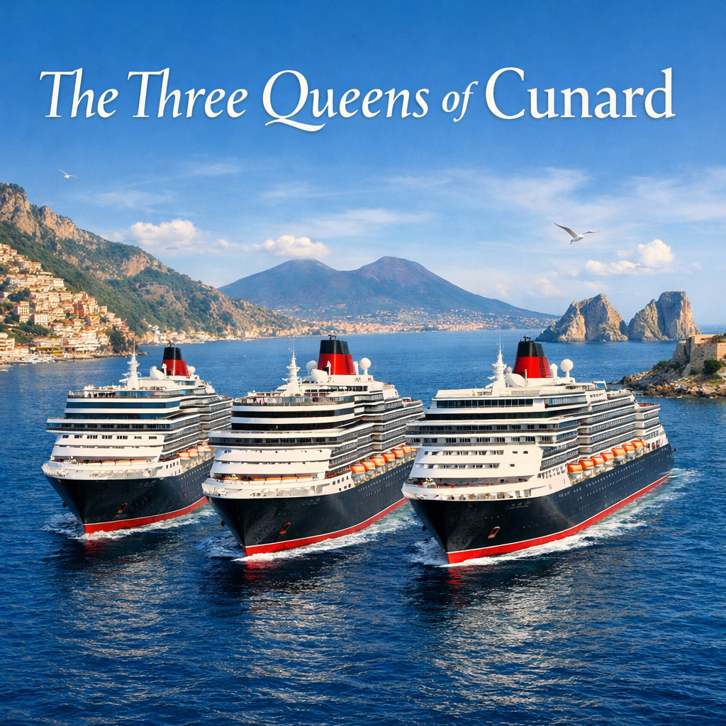 The Three Queens of Cunard Line: Europe Cruise Package with 3 City ...